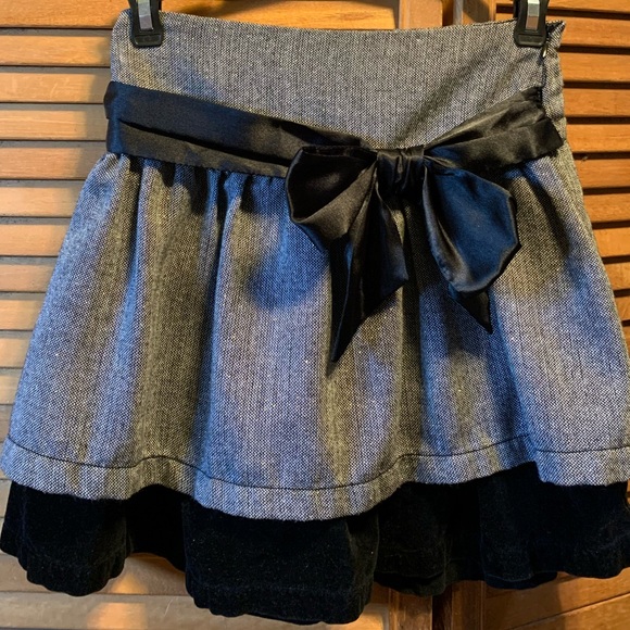 Cherokee | Bottoms | Cherokee Y2k Satin Bow Sash Wool Tweed Black ...